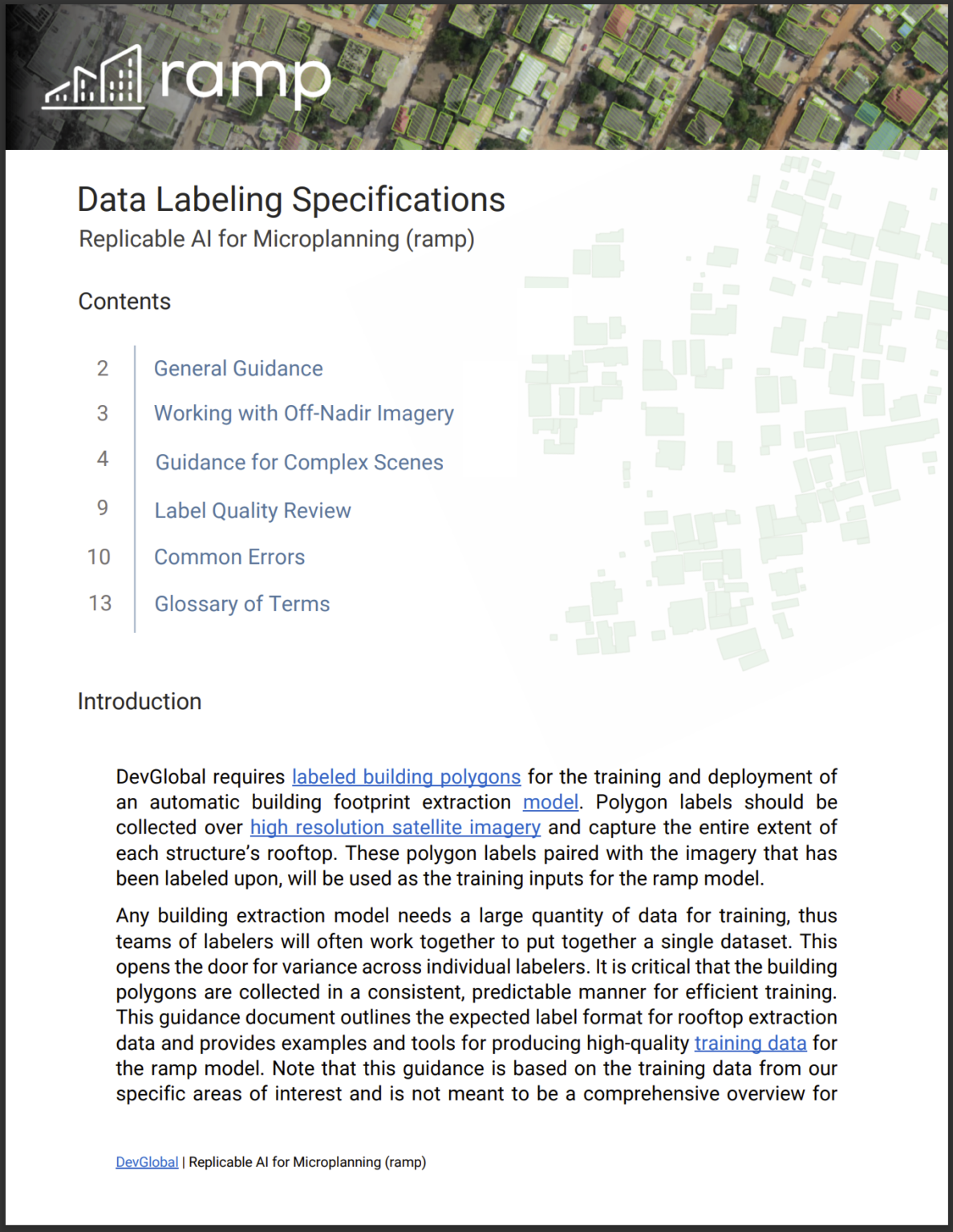 Training Data Documentation - RAMPML